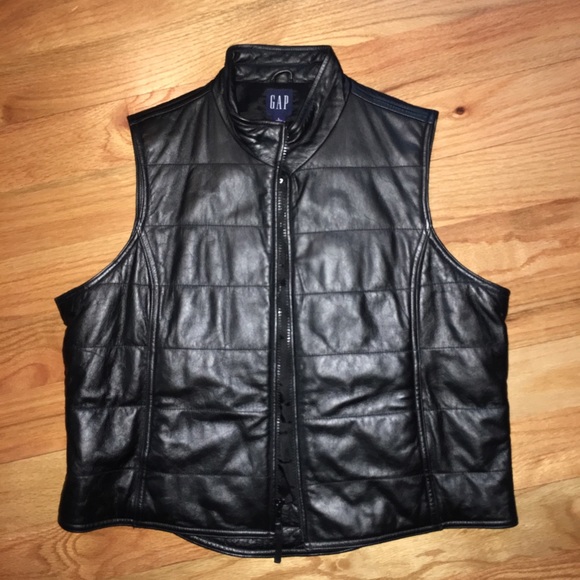 Jackets & Coats | Genuine Leather Gap Vestlarge | Poshmark